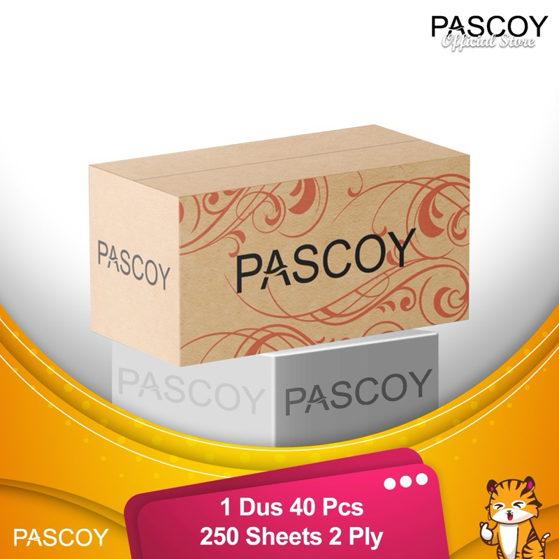 Jual Pascoy - Facial Tissue 250 Sheets 2ply / 1 Karton (Isi 40 Pcs ...