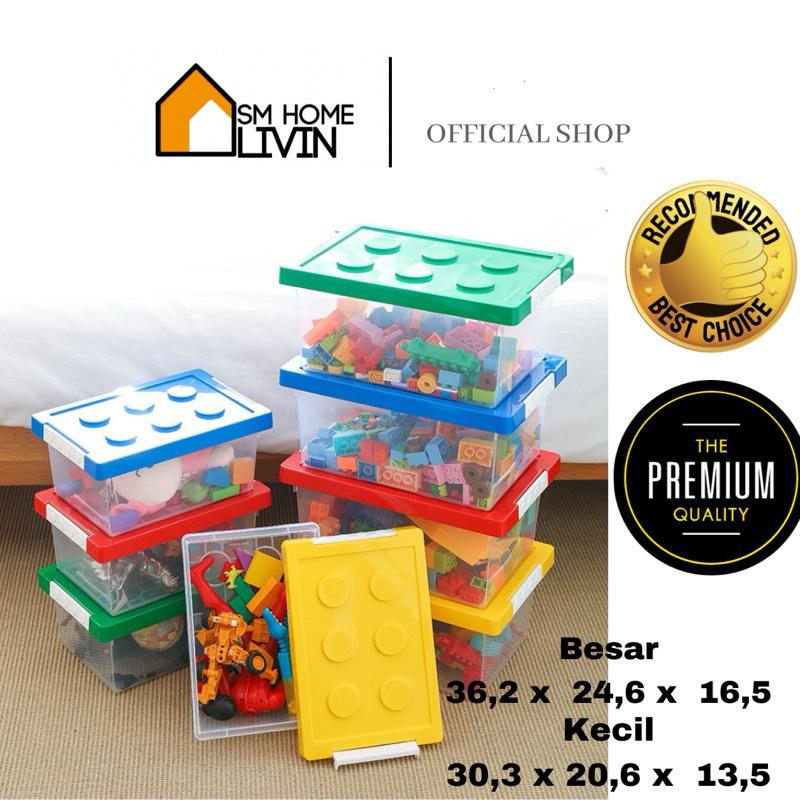 Jual SM HOME- BOX PENYIMPANAN MAINAN ANAK STORAGE BOX TOYS LEGO ...