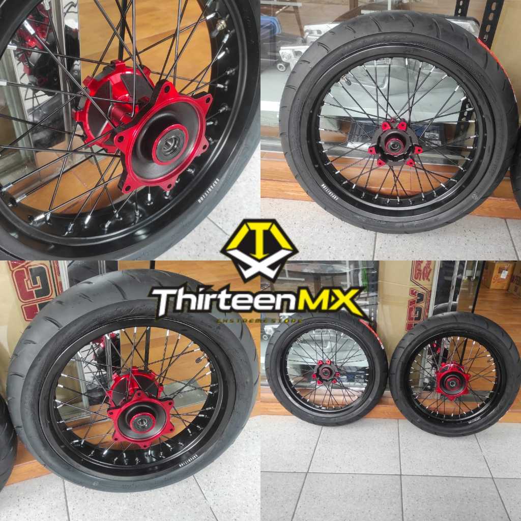 Jual Wheelset Wheel Set Ban Velg Supermoto CRF 150 L Expedition Scarlet ...