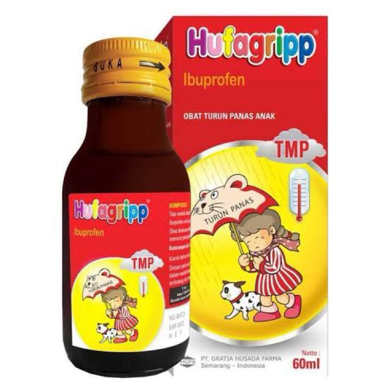 Jual HUFAGRIP SIRUP 60 ML ALL VARIAN (FLU BATUK PILEK DEMAM) KUNING ...