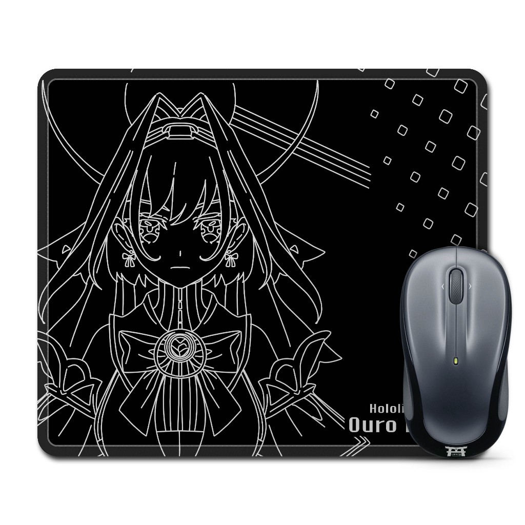 Jual Mouse pad gaming anime vtuber OURO KRONII LINE Hololive EN 2nd ...