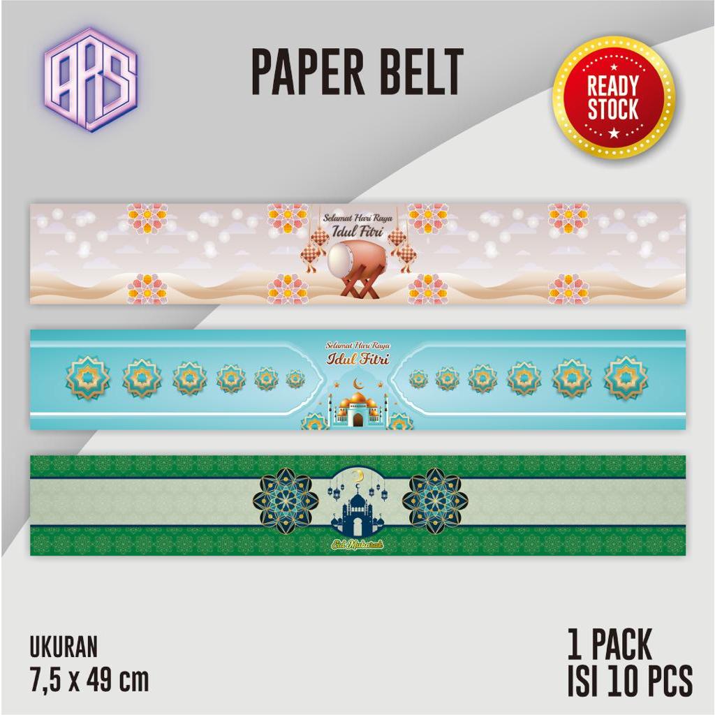 Jual (10pcs) Papper Belt Idul Fitri Roll Label Lebaran Ramadan Kado ...