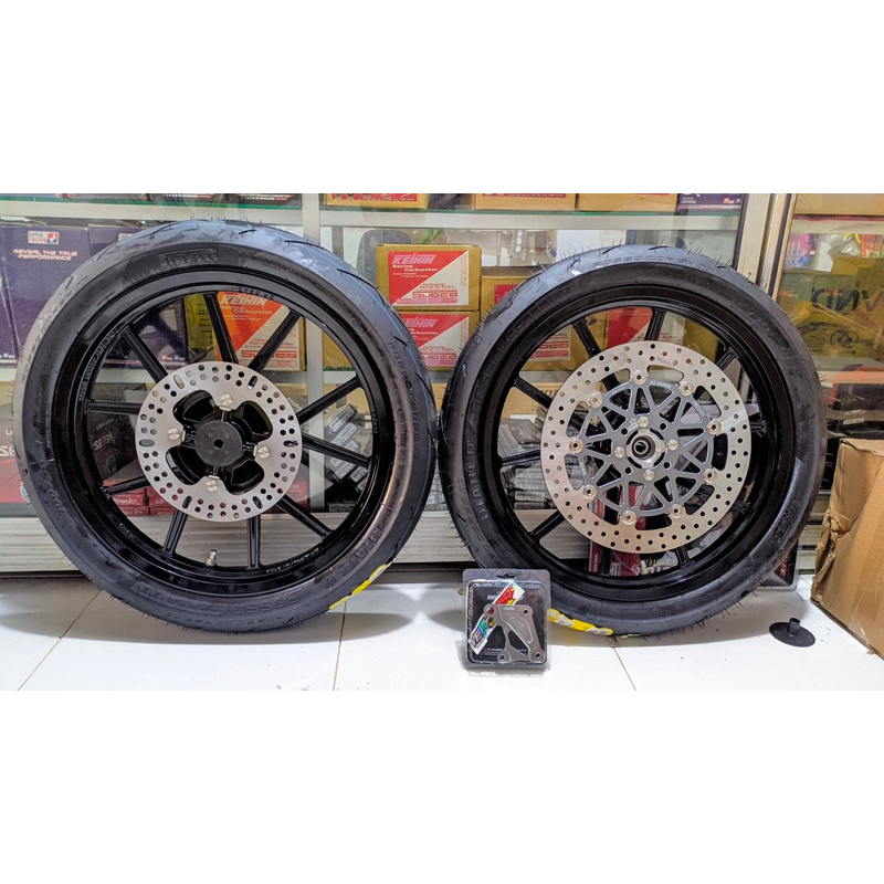 Jual PAKET VELG NINJA SS NINJA R TINGGAL PASANG SAJA VELG POWER GP ...
