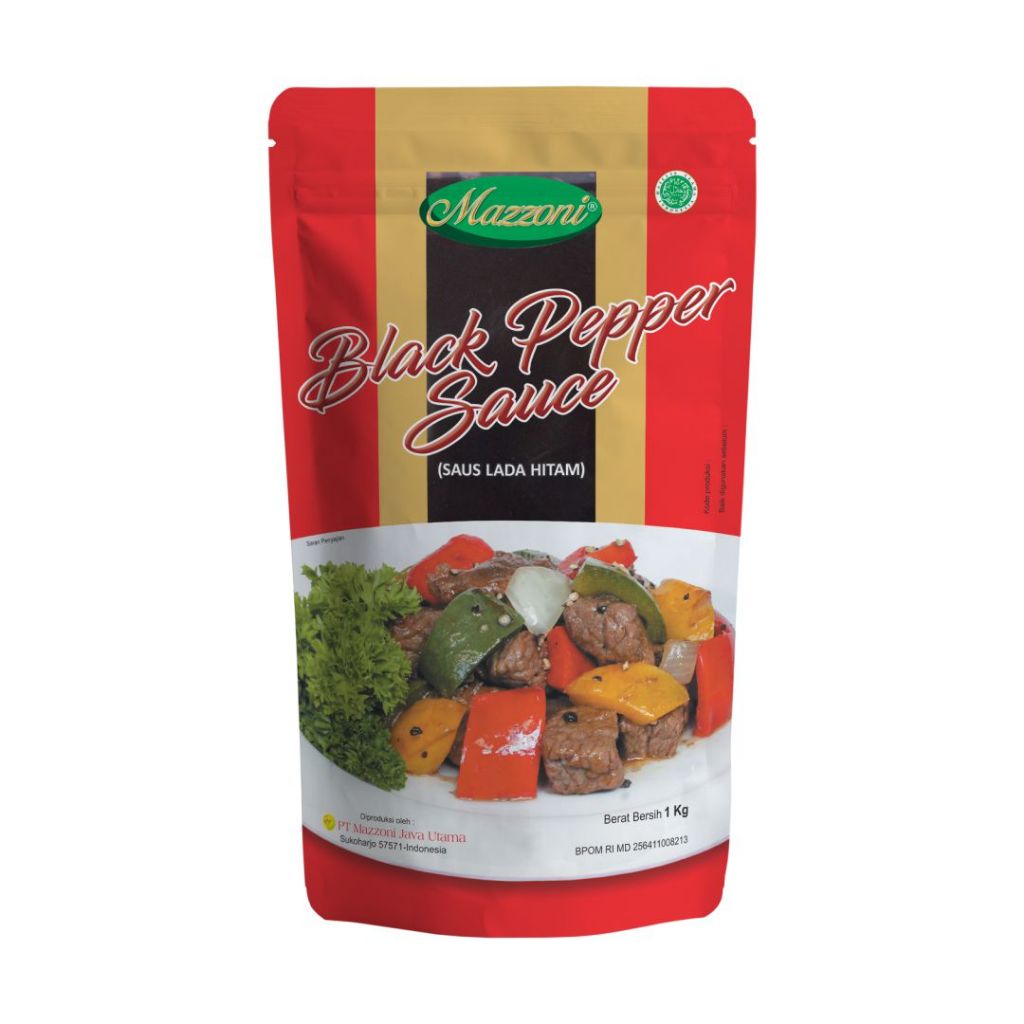 Jual Mazzoni Saus Lada Hitam 1 Kg | Shopee Indonesia