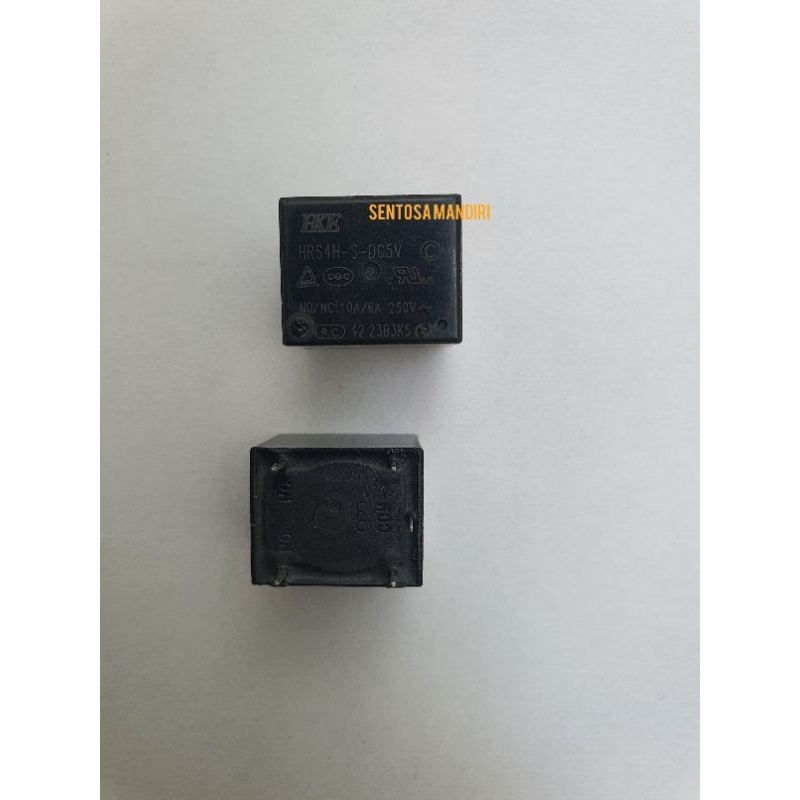 Jual RELAY RILEY HKE hitam 5P 5V 5 pin 5 kaki 5 volt HRS4H-S-DC5V | Shopee Indonesia
