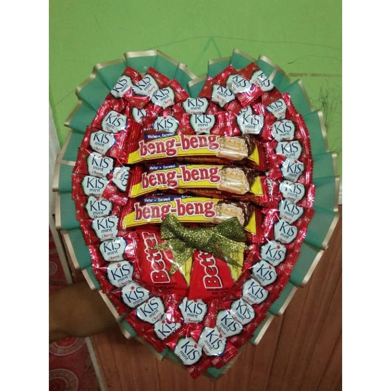 Jual Bucket snack Love sesuai Req | Shopee Indonesia