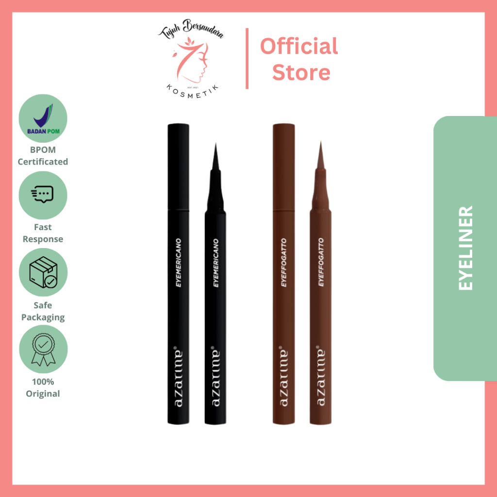 Jual Azarine Oh So Fine Liner 1.5ml - Eyeliner Waterproof Tahan Lama ...