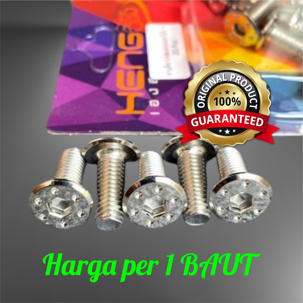 Jual Baut Cakram Yamaha Probolt Disk Full Drat Disc Stainless Ori Heng | Shopee Indonesia