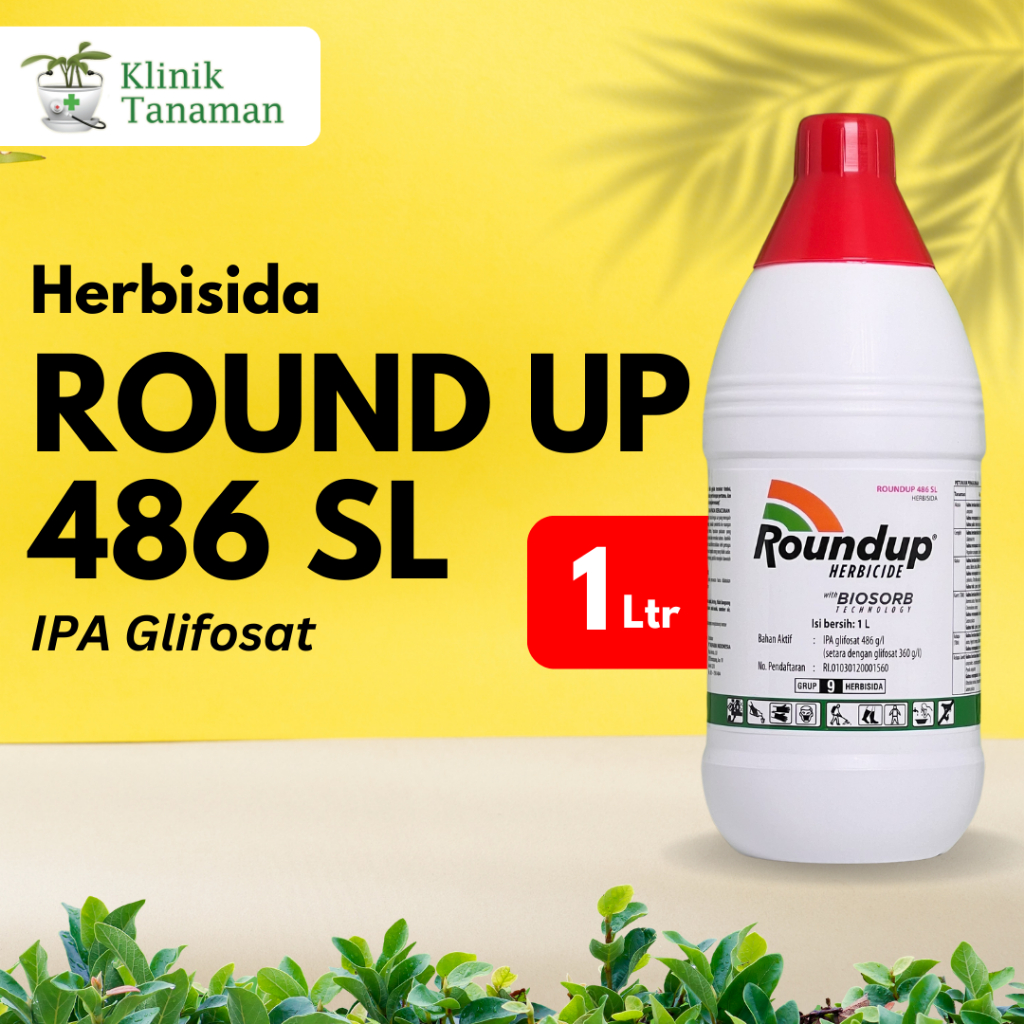 Jual Roundup 486 SL 1lt Obat Untuk Rumput Liar - Gulma ( Herbisida ) 1 ...