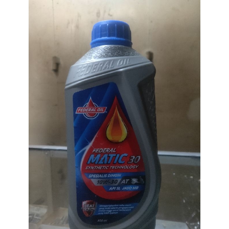 Jual OLI MESIN FEDERAL MATIC 10W-30 800ml ORIGINAL100% | Shopee Indonesia