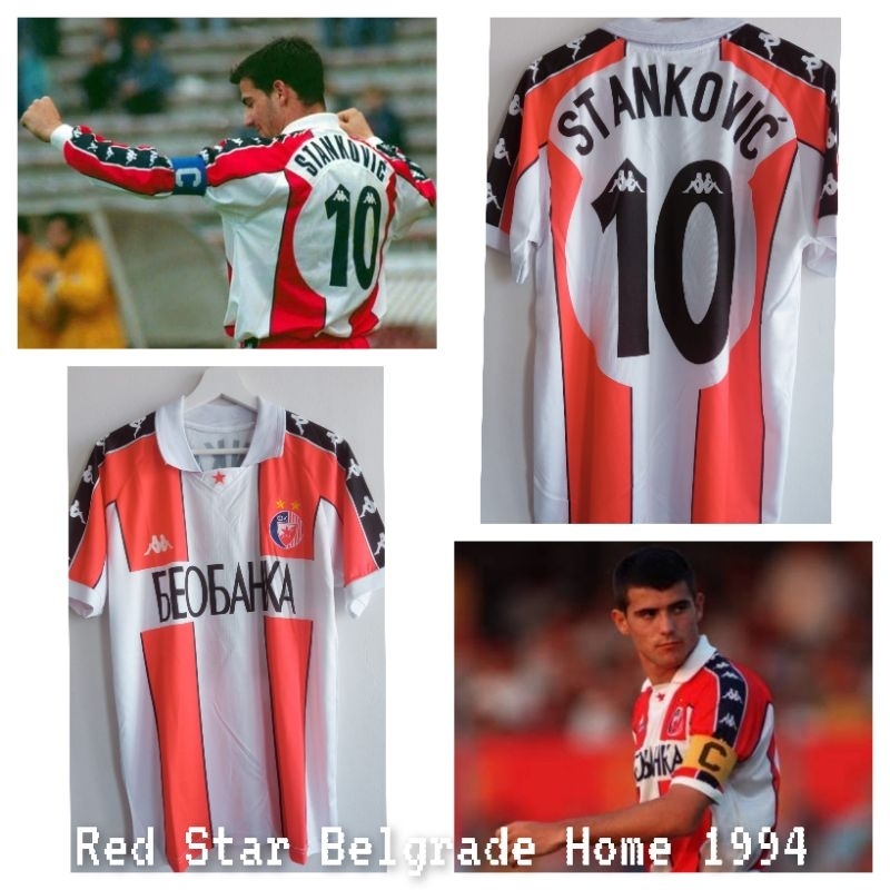 Jual JERSEY RED STAR BELGRADE HOME 1994 - STANKOVIC 10 VENDOR LOKAL ...