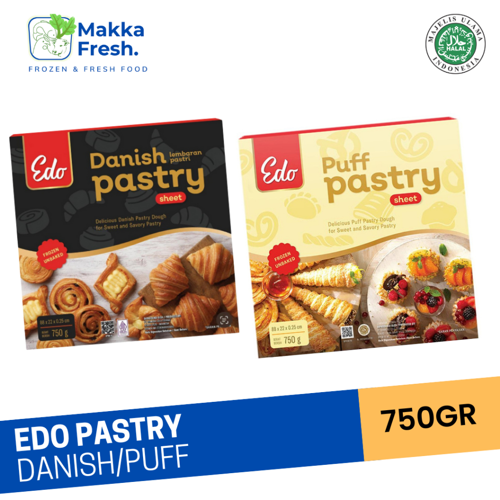 Jual edo puff danish pastry sheet 750gr | Shopee Indonesia
