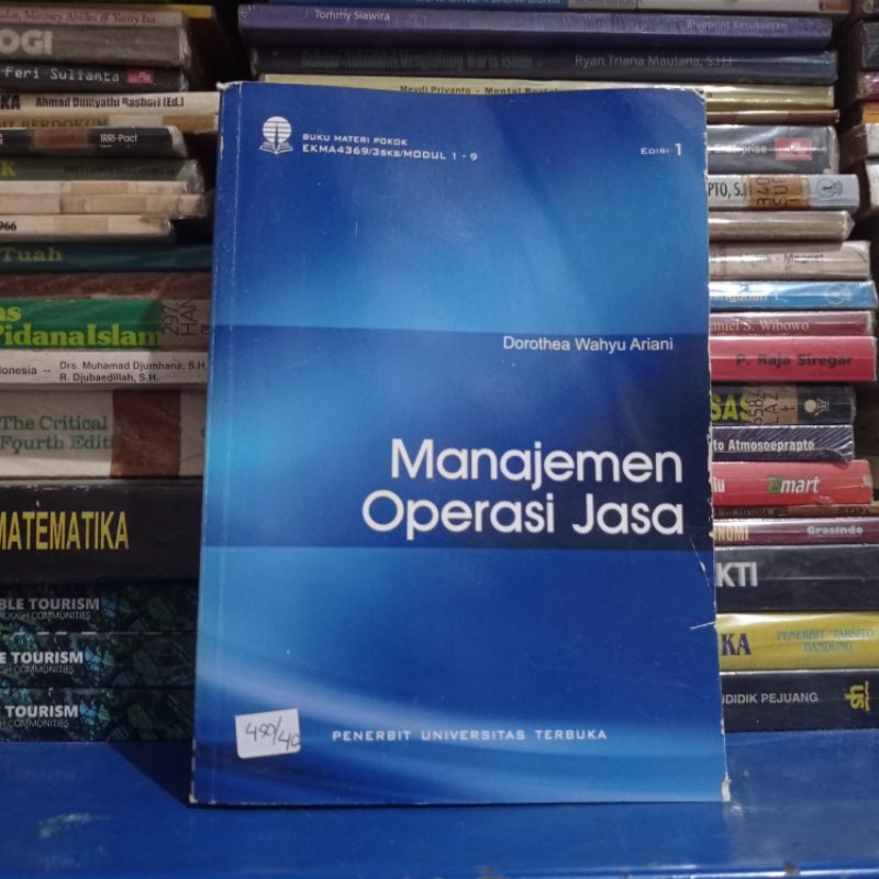 Jual BUKU UT MANAJEMEN OPERASI JASA BY DOROTHEA WAHYU ARIANI UT EDISI 1 ...