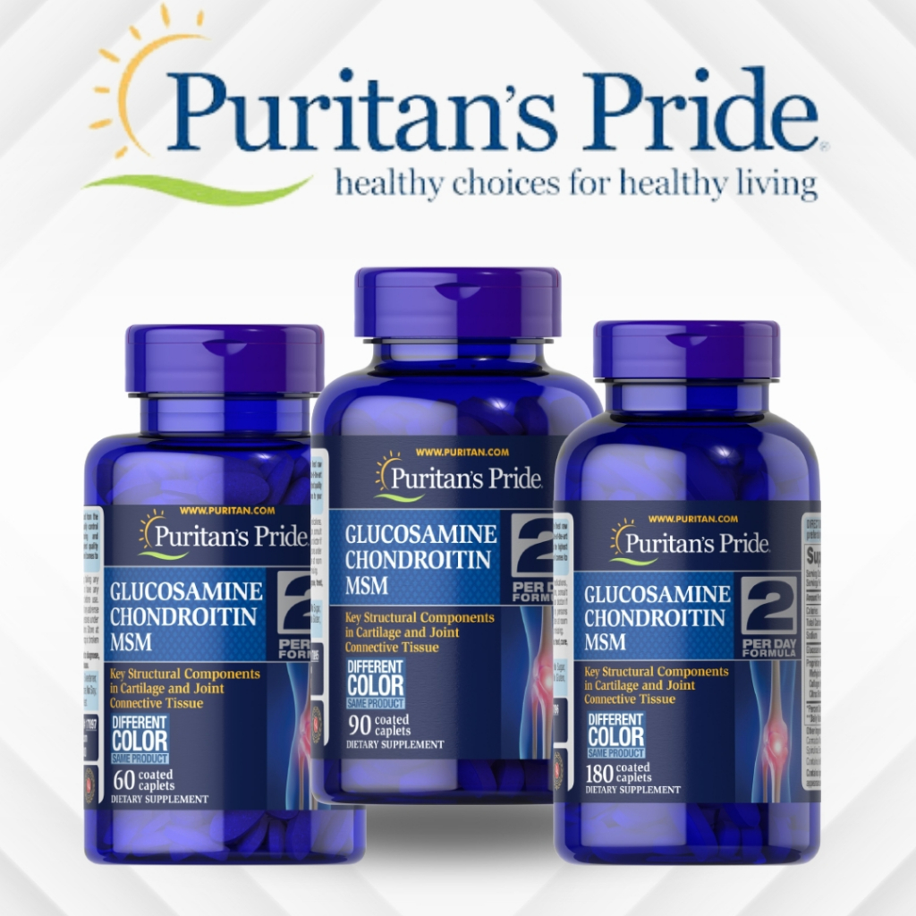 Jual Puritan Pride Glucosamine Chondroitin MSM Vitamin Tulang Sendi isi ...