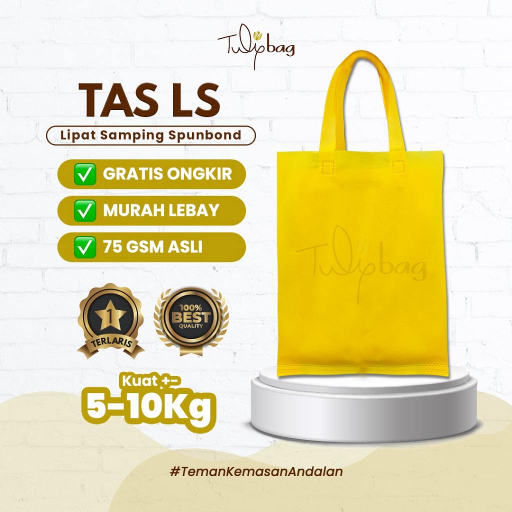 Jual Tulip - Tas spunbond/goodie bag ukuran 25x35x7 cm 75 gsm Tas ...