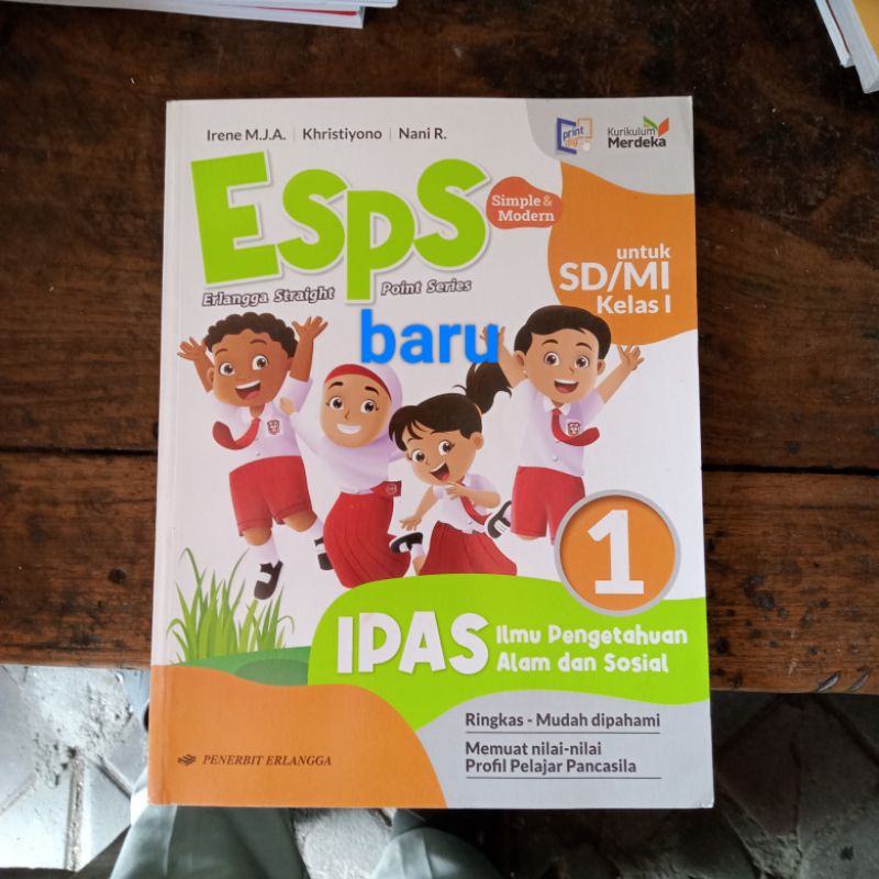 Jual Buku ESPS IPAS Ilmu Pengetahuan Alam dan Sosial SD MI Kelas 1 Kurikulum MERDEKA--irene M.J ...