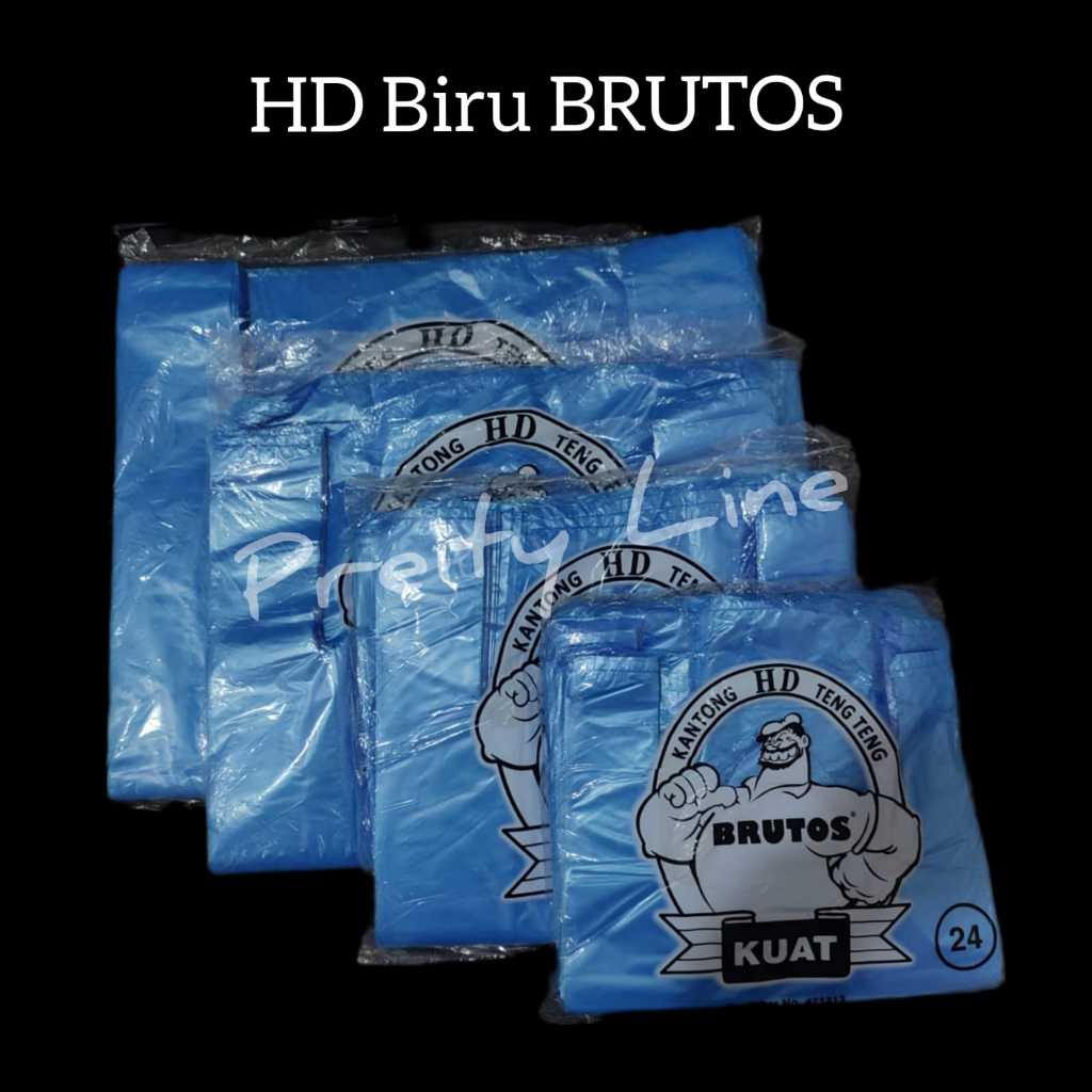 Jual Kantong plastik HD BIRU BRUTOS - KUAT | Shopee Indonesia