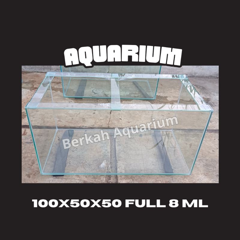 Jual Aquarium Kaca 100x50x50 Full 8 ml Murah | Shopee Indonesia