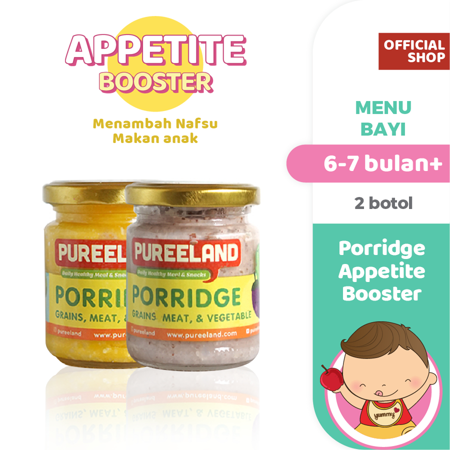 Jual Pureeland Baby Porridge - Appetite Booster / MPASI Bayi Organik ...