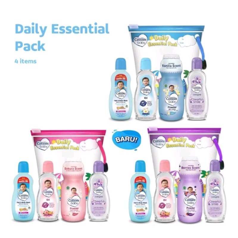 Jual Cussons Baby Mini Bag Gift Set Bayi Daily Essential Pack | Shopee ...