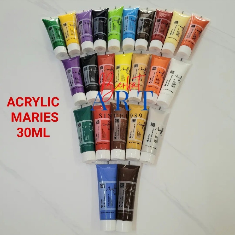 Jual Cat Akrilik / Acrylic Colour Maries 30ml | Shopee Indonesia