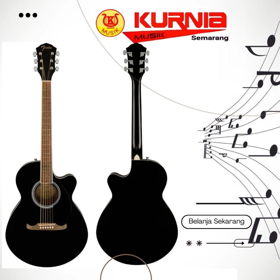 Jual Fender FA135CE - FA135 CE - FA 135 CE Black Walnut FB Gitar ...