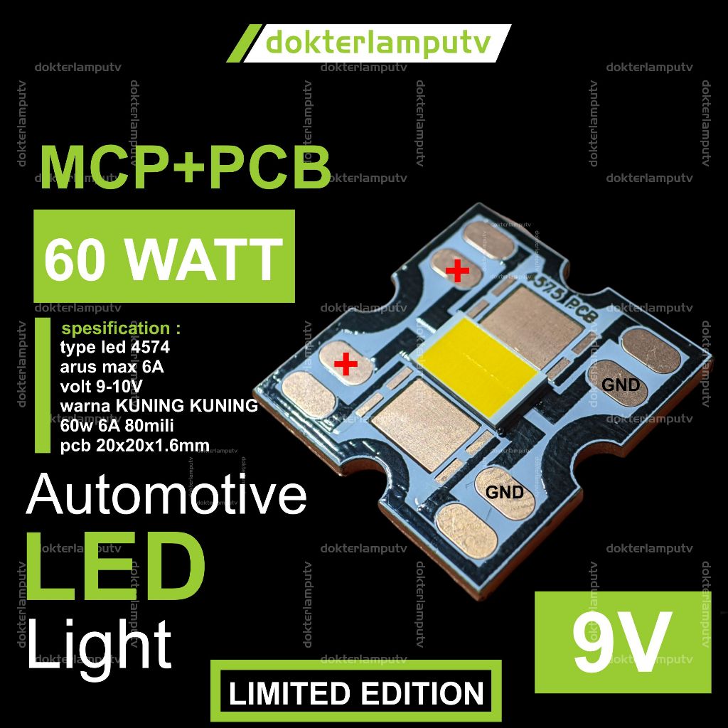 Jual CSP MCP + PCB 60W CHIP 4575 7545 Dual KUNING UNTUK BiLED LED Laser ...