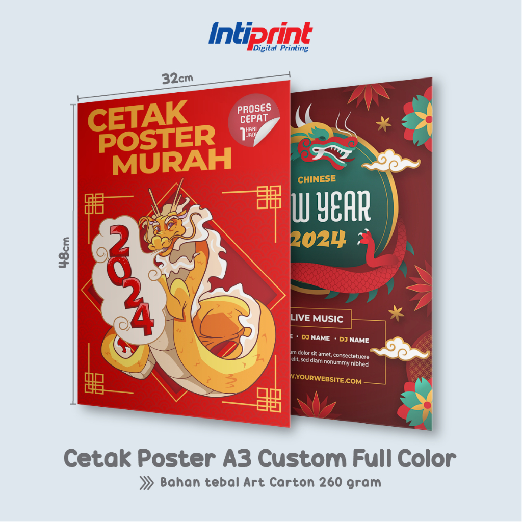 Jual Cetak Poster Art Carton 260gsm A3+ / Custom Print Poster / Cetak ...