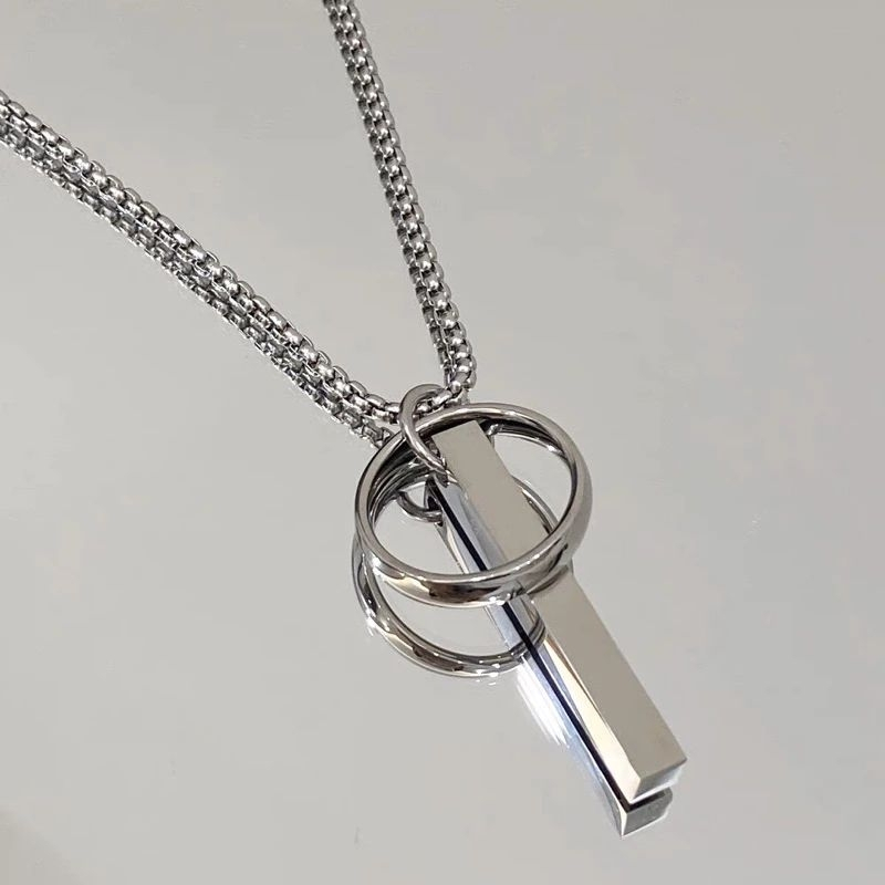 Jual KALUNG TITANIUM PRIA WANITA MODEL ROLO LIONTIN BALOK CINCIN ...