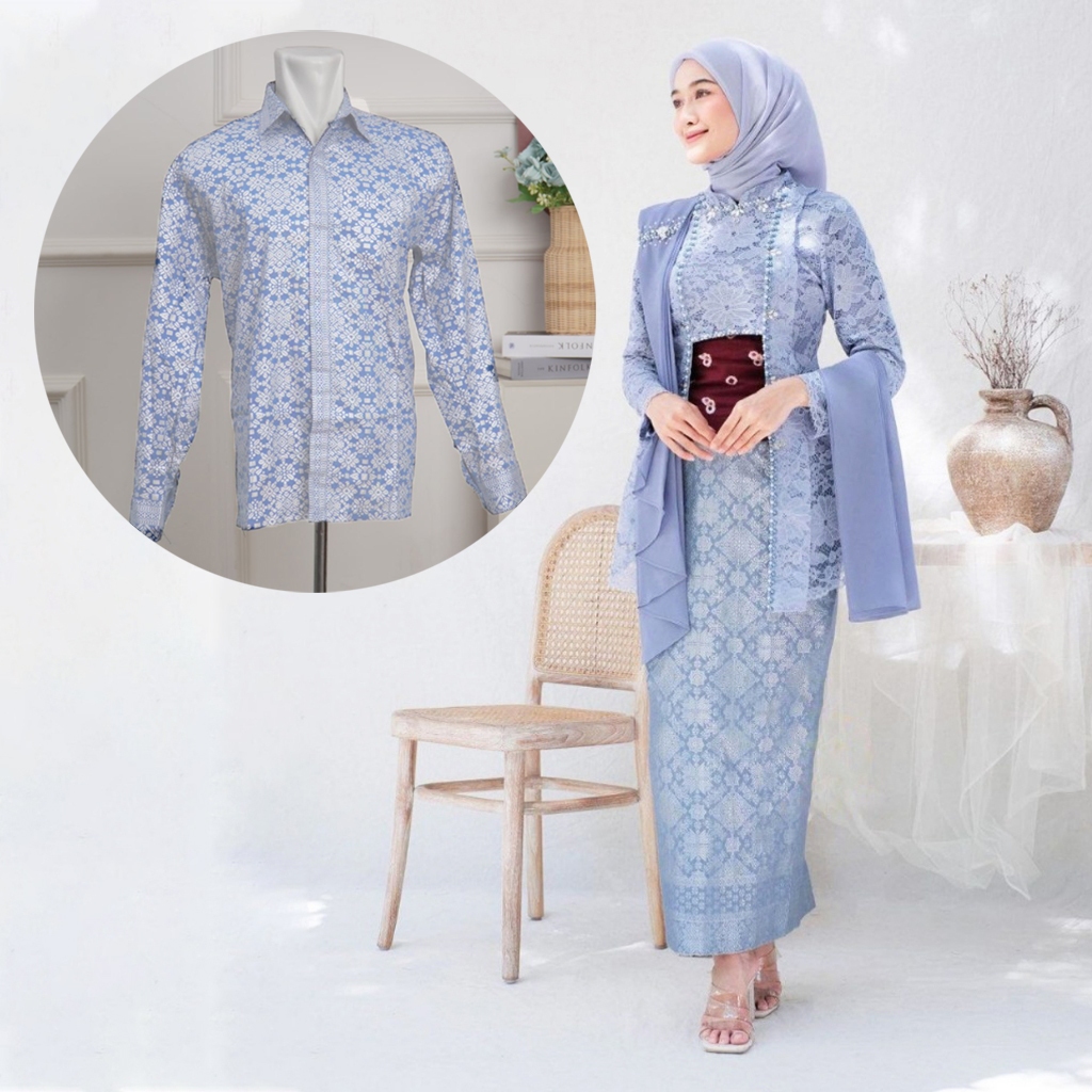 Jual NEW ARRIVAL - Couple Kebaya Laksmi Kutubaru Modern Brukat Ready ...