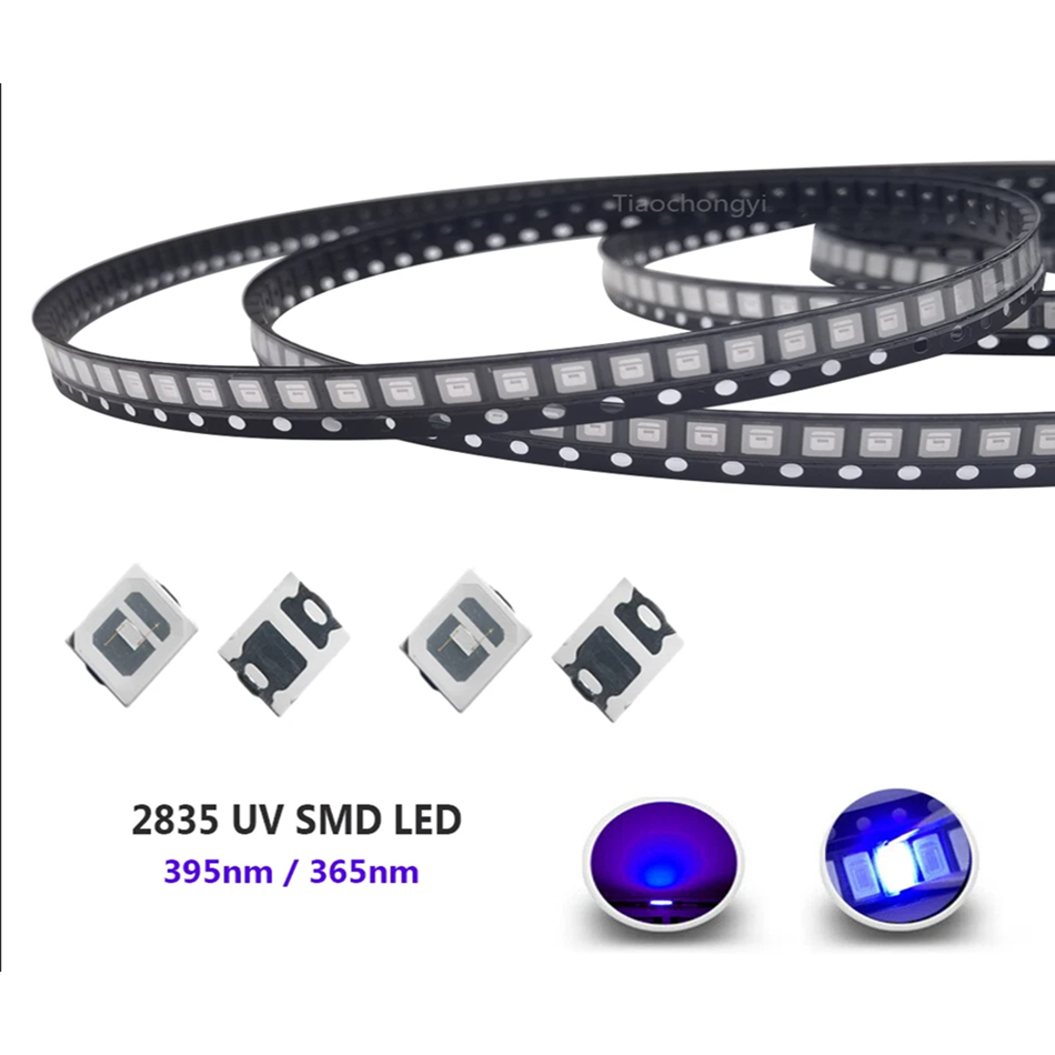 Jual [10 pcs] 3528 / 2835 / 5730 SMD LED 3v Ultraviolet 365nm / 395nm | Shopee Indonesia