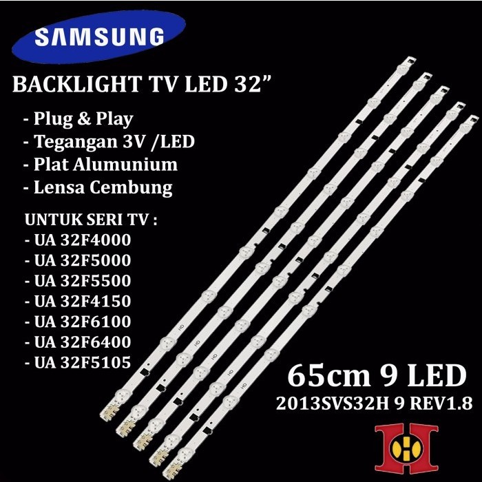 Jual Backlight TV Samsung 32 Inch UA32F5000 4000 5500 4150 6100 6400 5105 | Shopee Indonesia
