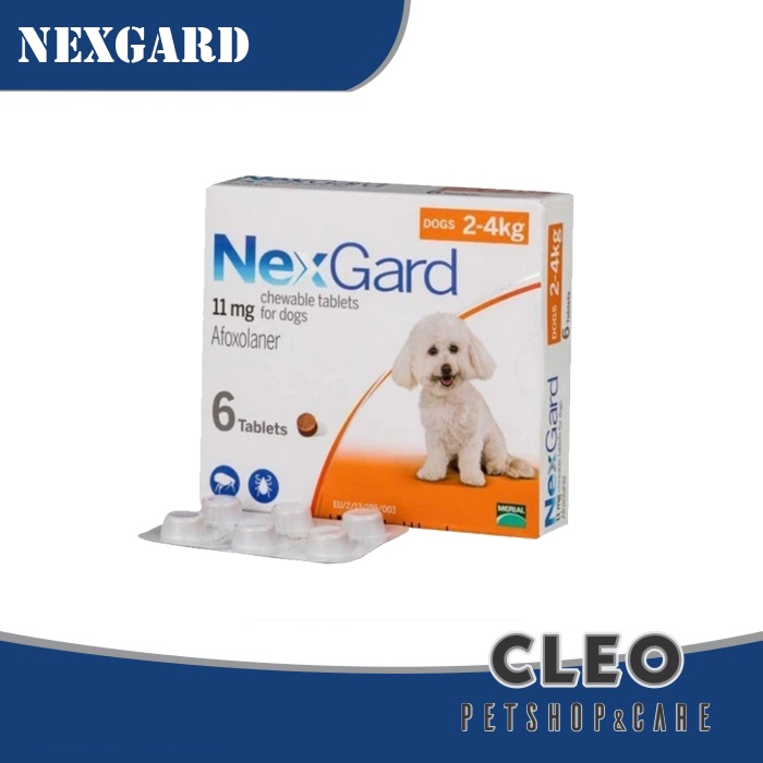Jual Nexgard 2-4 Kg Obat Kutu Caplak Fleas Pinjal Demodex Anjing ...