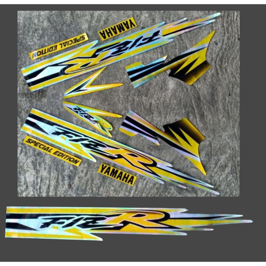 Jual STRIPING FIZ R HOLOGRAM LIMITED SPECIAL EDITION KUNING COVER KIRI ...