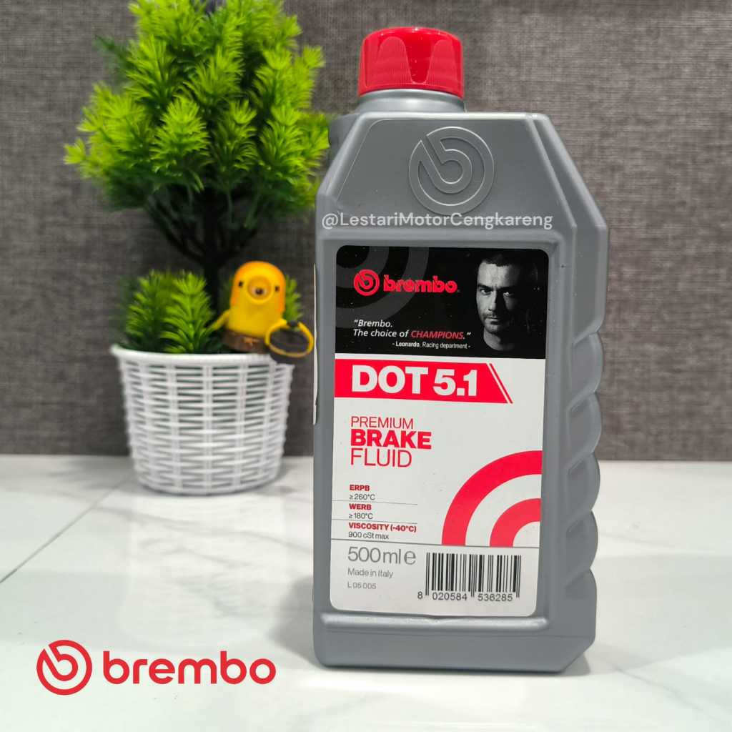 Jual BRAKE FLUID DOT 5.1 BREMBO 500 ML- MINYAK REM BREMBO MOBIL MOTOR | Shopee Indonesia