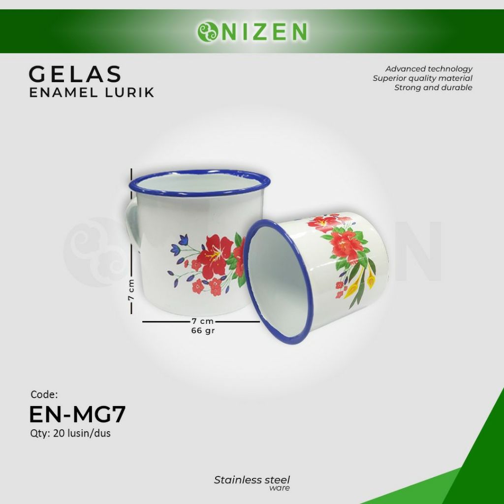 Jual Mug enamel cangkir motif bunga cangkir seng jadul 7CM | Shopee ...