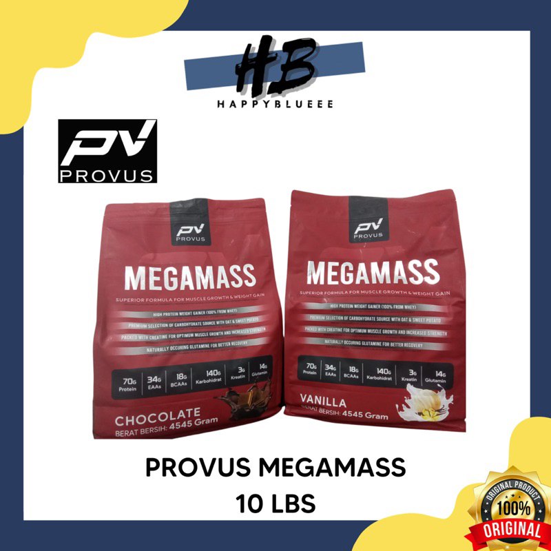 Jual PROVUS MEGAMASS MEGA MASS GAINER 10LBS | Shopee Indonesia