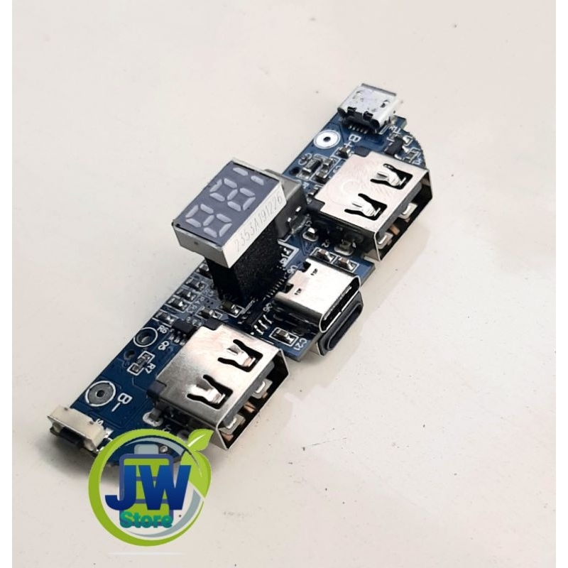 Jual Modul Powerbank LCD 2 input 3 output fast charging (modul Baru ...