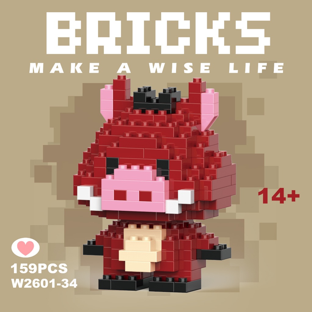 Jual Nano Block Model Karakter Mainan Balok Edukasi Anak DIY Bricks ...