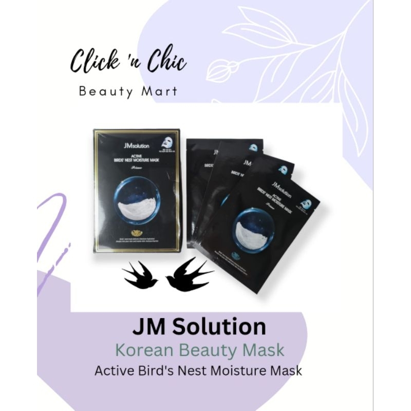 Jual JM Solution Active Bird's Nest Moisture Mask | Shopee Indonesia