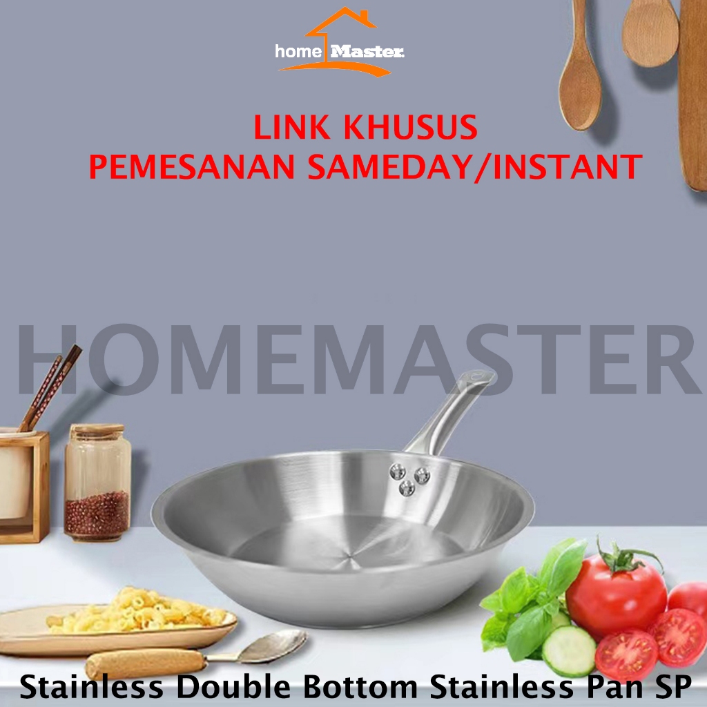 Jual GO HomeMaster Stainless Steel/Besi Baja Tahan Karet Double Bottom ...