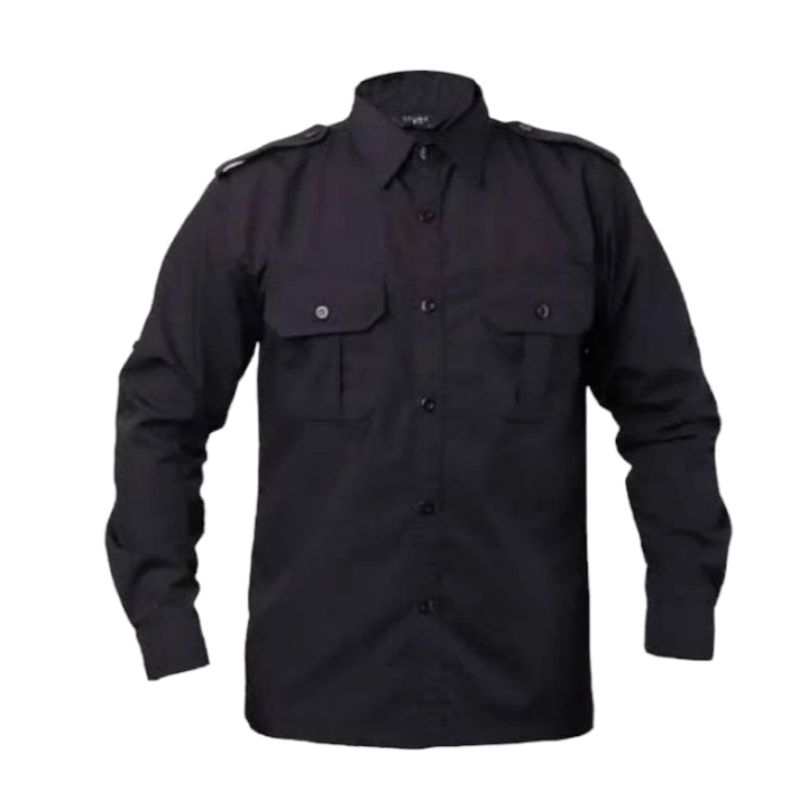 Jual TERMURAH Seragam Kemeja PDH PDL Hitam Polos ADA SIZE JUMBO ...