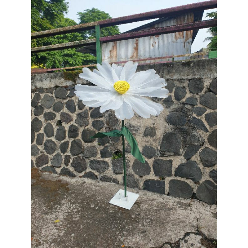 Jual Giant Flower Premium Daisy Bunga Hiasan Kain Organza Kelopak Besar ...