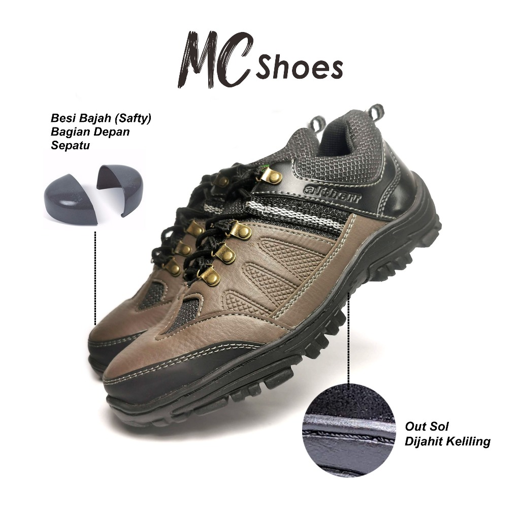 Jual Sepatu Kerja Outdor Safty Pria Sepatu Gunung Hiking Ujing Besi ...