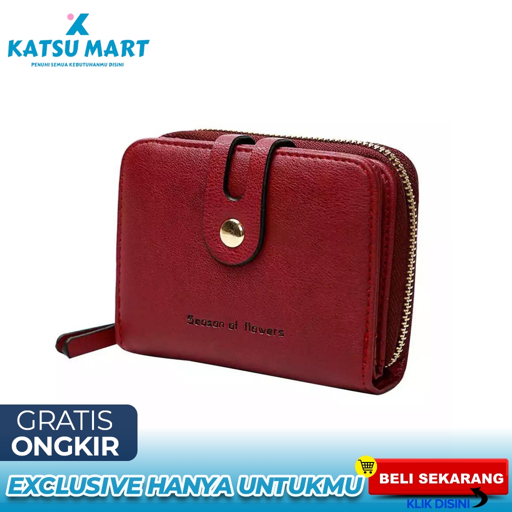 Jual Dompet Lipat Kulit Wanita Kecil Korea Mini Kekinian Terbaru By ...