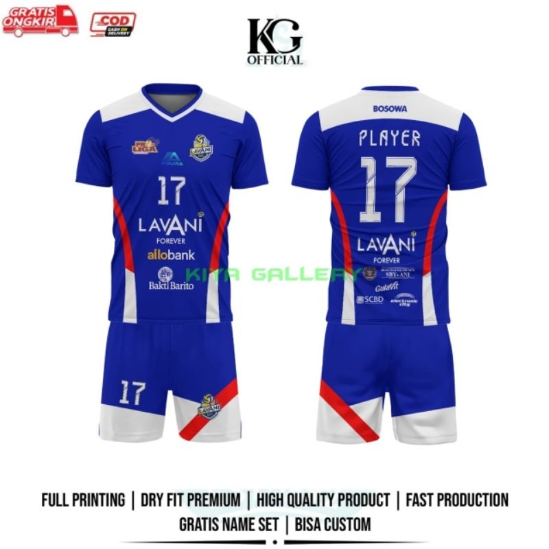 Jual JERSEY VOLI LAVANI FULL PRINTING GRATIS NAMA DAN NOMOR | Shopee ...
