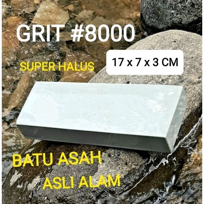 Jual Batu asah super halus asli batu alam grit 8000 size 17x7x3 cm ...