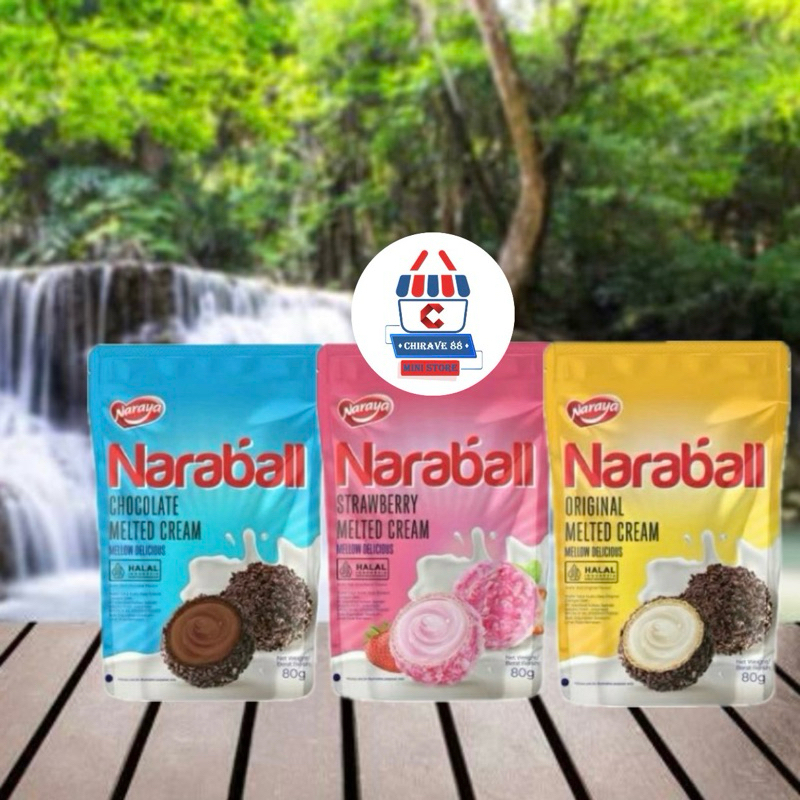 Jual Naraya Naraball Melted Cream Wafer Ball 80g | Shopee Indonesia