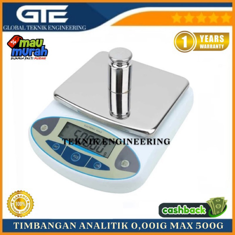 Jual Timbangan Analitik 0,001g Max 500g Lab Scale Balance Miligram 0.001g | Shopee Indonesia
