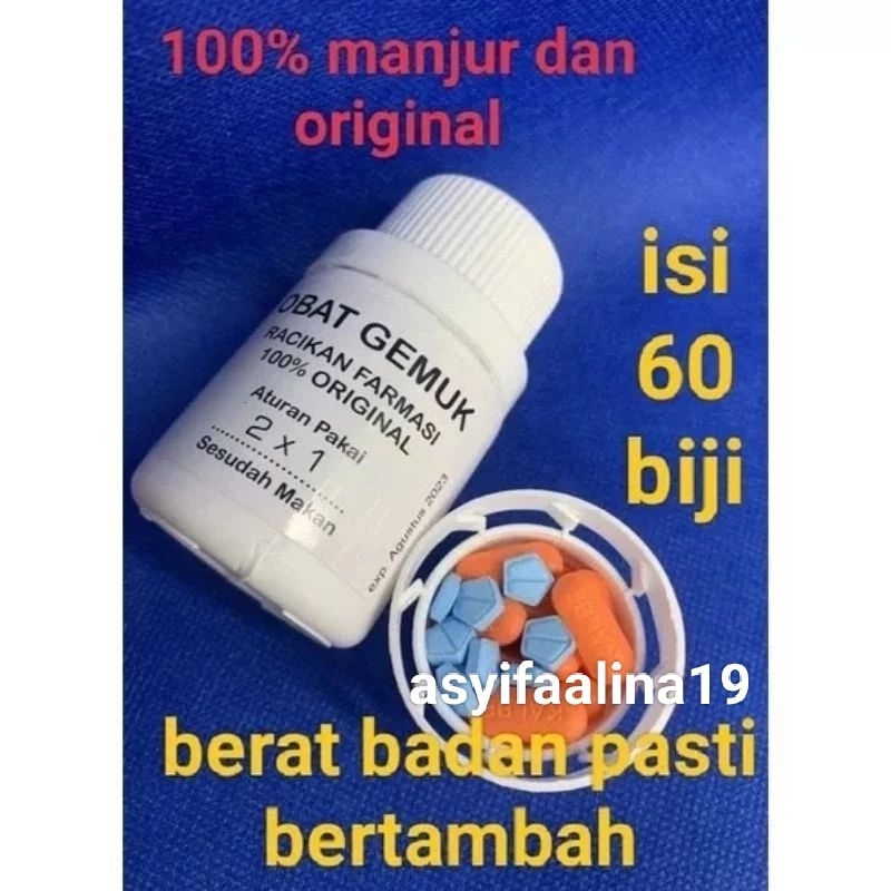 Jual ECER kemasan botol 60biji obat gemuk farmasi original | Shopee ...
